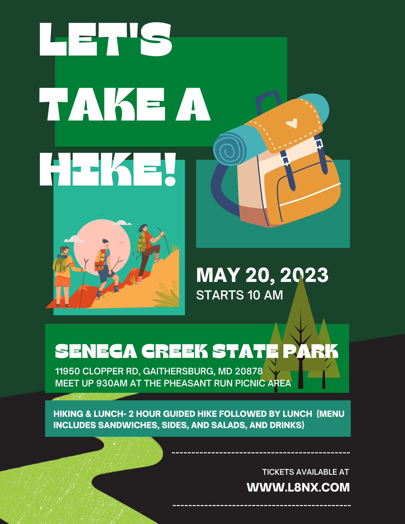 Let's Take a Hike @ Seneca Creek State Park - L8NX